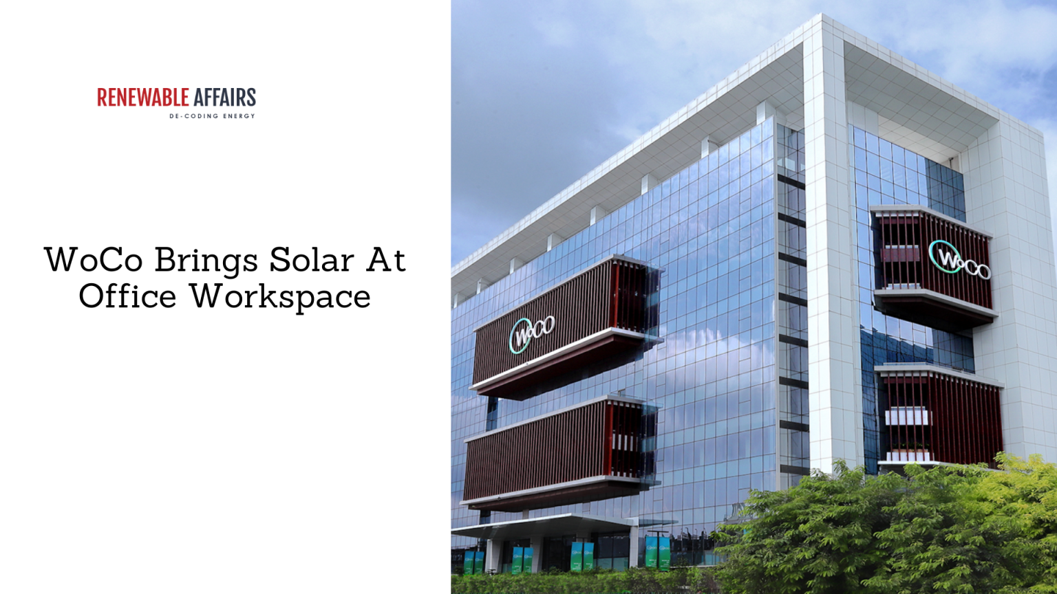 WoCo Brings Solar At Office Workspace