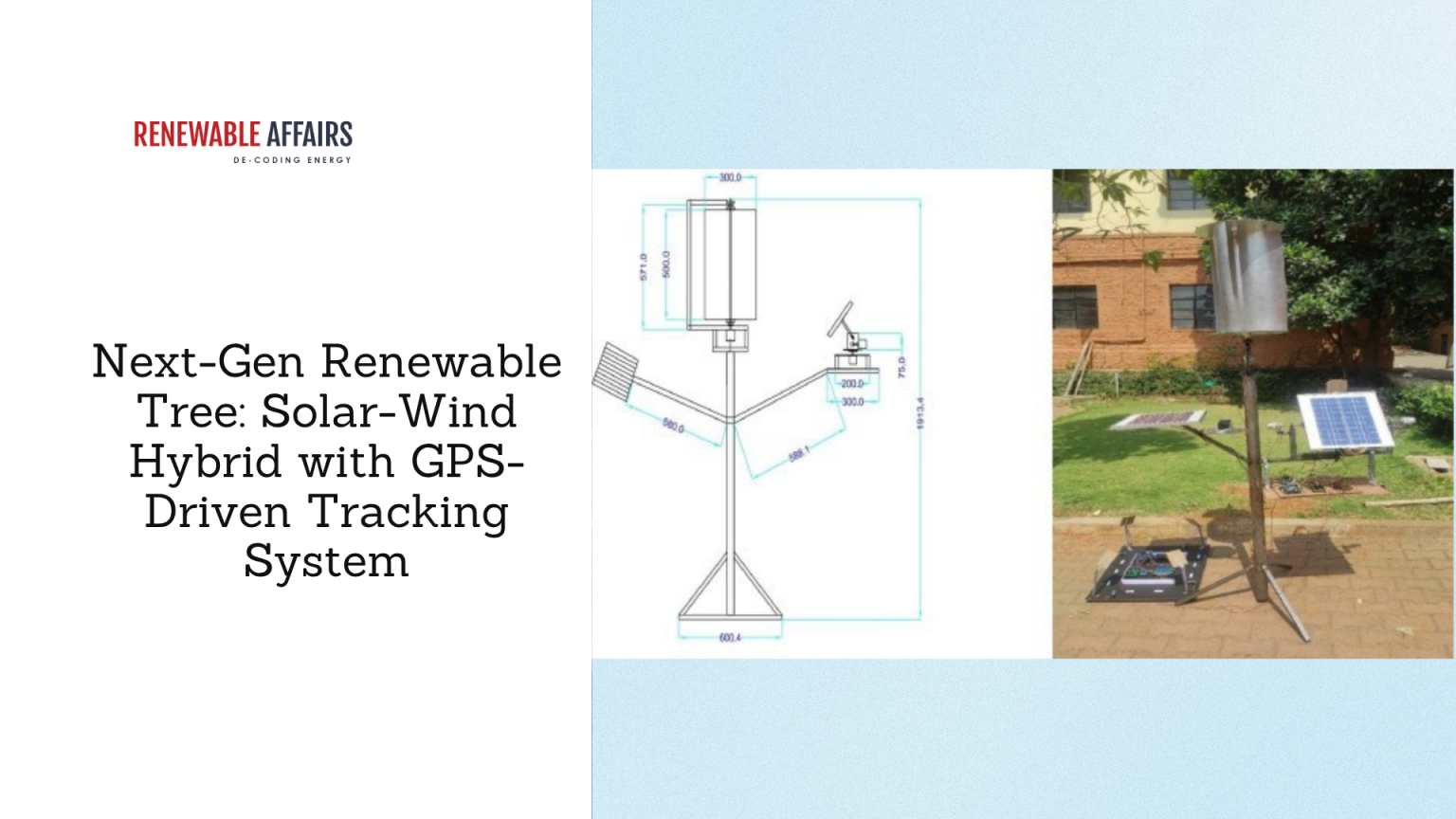 Next-Gen Renewable Tree: Solar-Wind Hybrid with GPS-Driven Tracking System